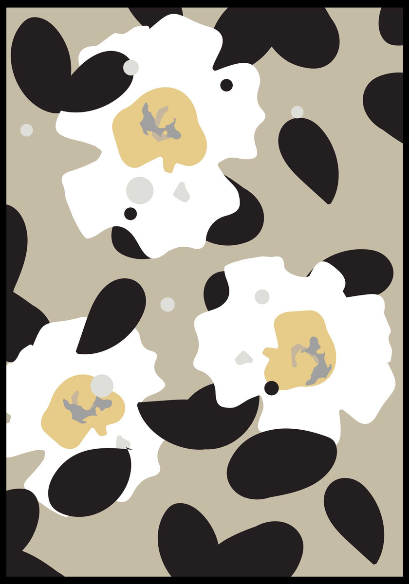 White rose abstract flower – Paperago
